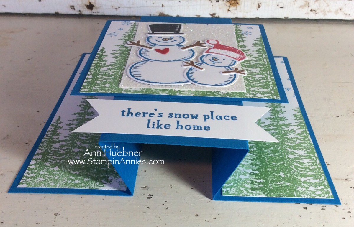 Fun Fold Card for Winter with ‘Wonderland’ trees…