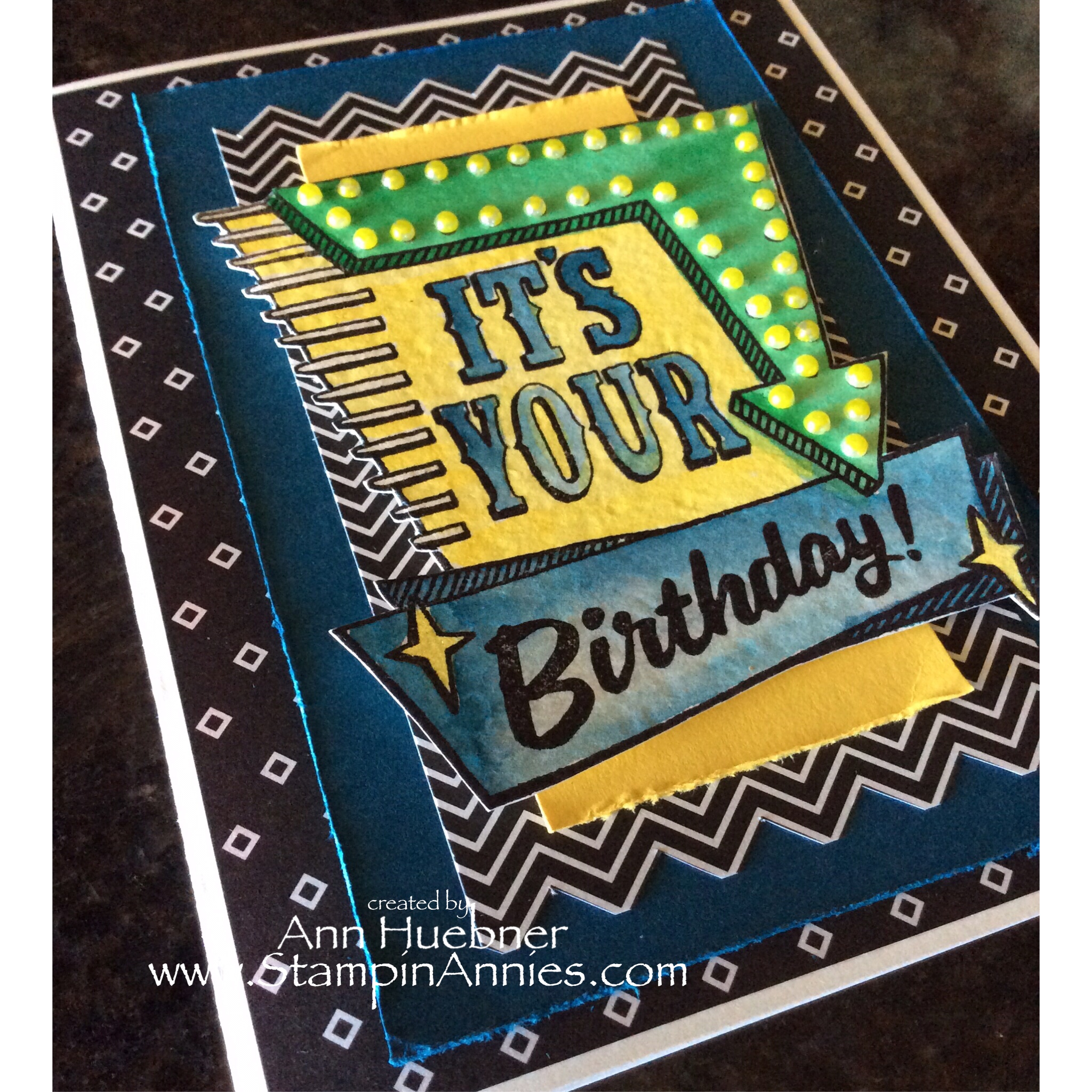 Marquee Birthday Card